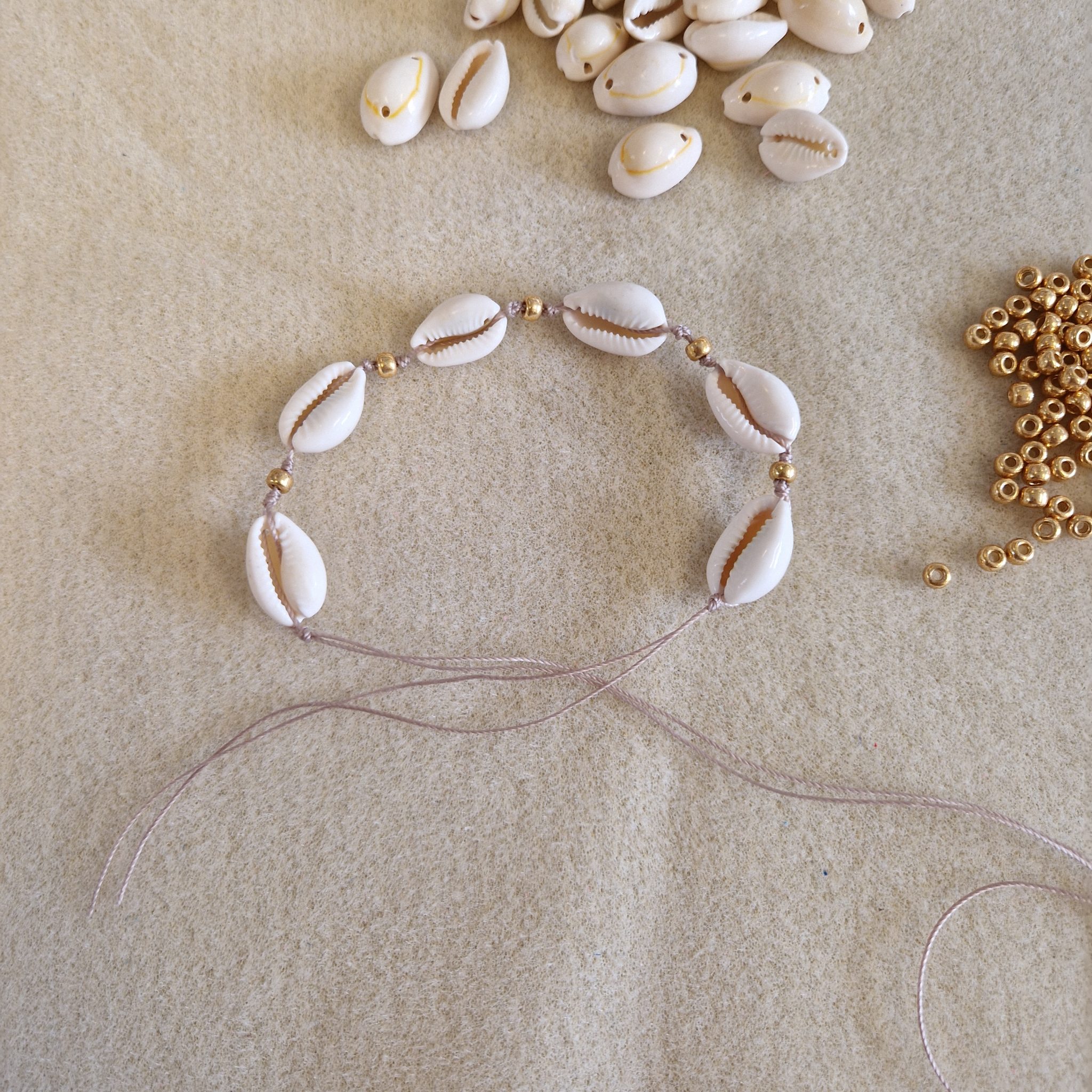 DIY kauri schelp armband - Creadream Blog