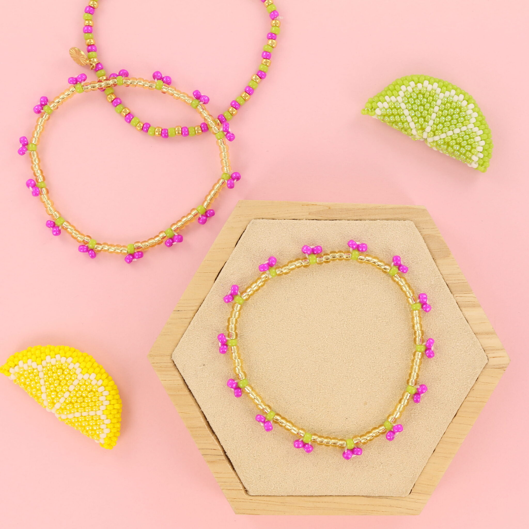 Kersen armbandje rijgen met Miyuki Rocailles - Creadream Blog